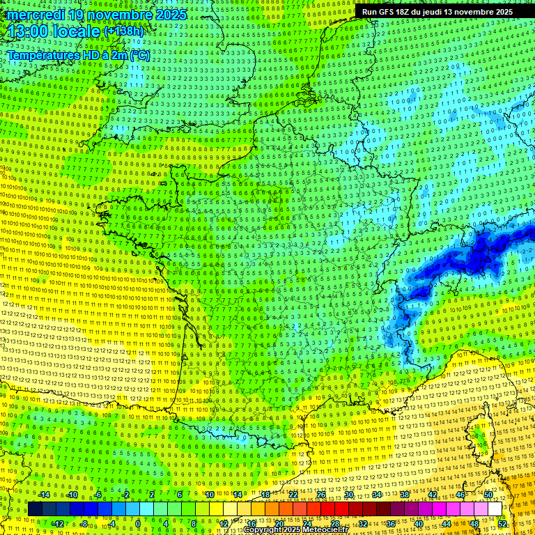 Meteociel.fr - Archives du modèle GFS pour la France, résolution 0.25 degré