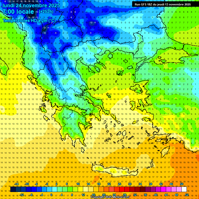 Meteociel.fr - Archives du modèle GFS pour la Grèce, résolution 0.25 degré